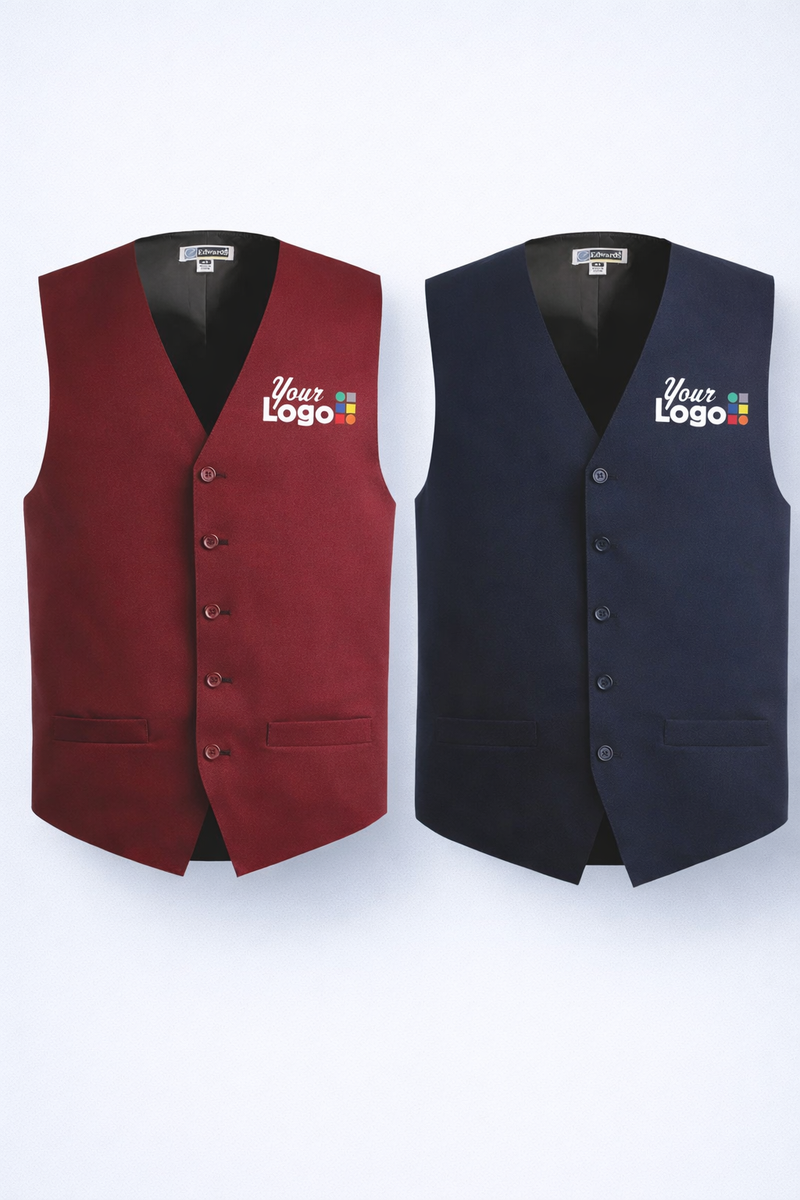 Hospitality Vests – Custom Logo Uniform Vests for Staff – WearForm.com