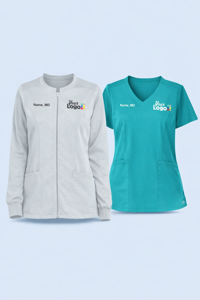 Custom Scrubs with Logo & Name – Personalized & Embroidered Medical ...