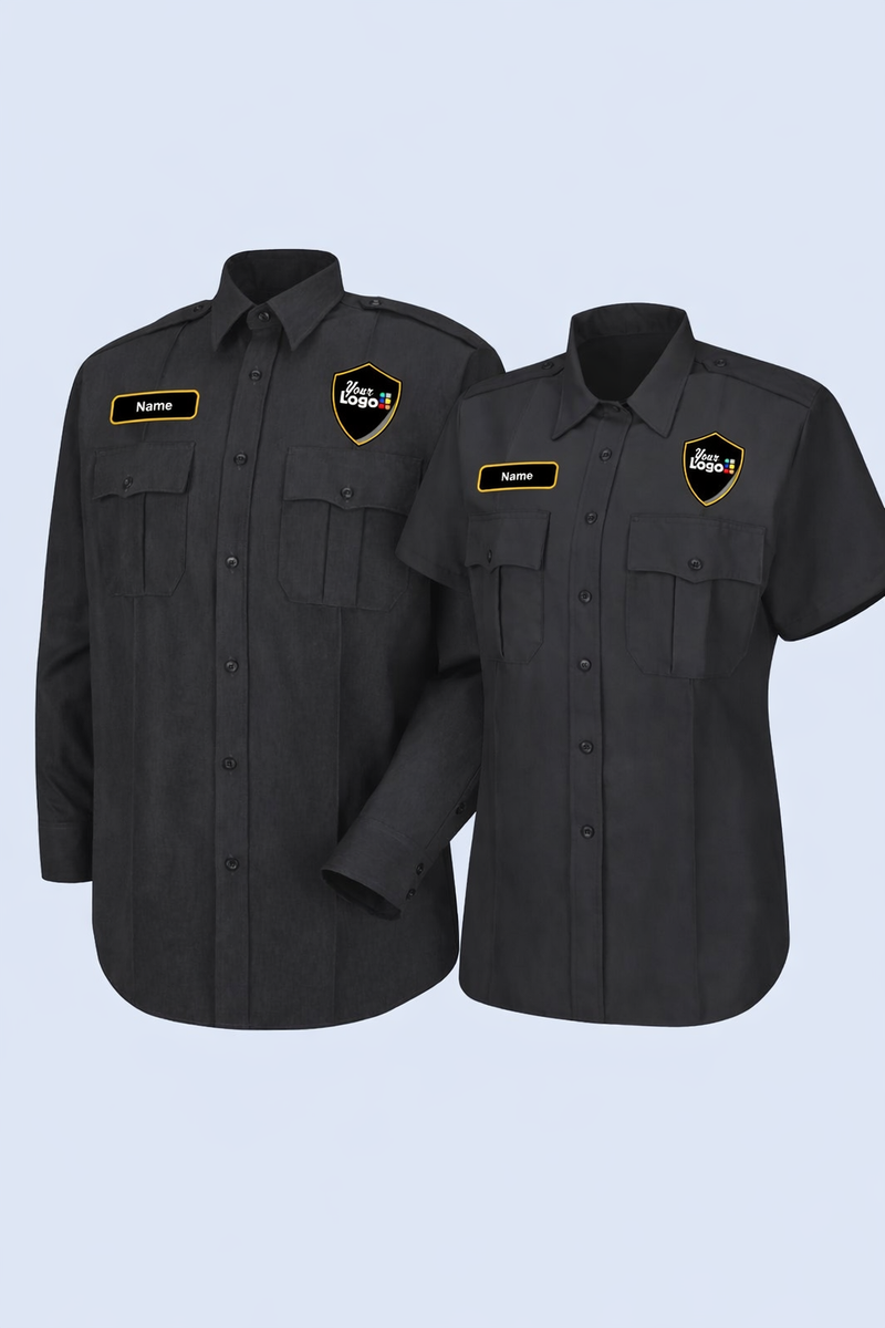 Security Shirts – Custom Logo & Name for Guards – WearForm.com